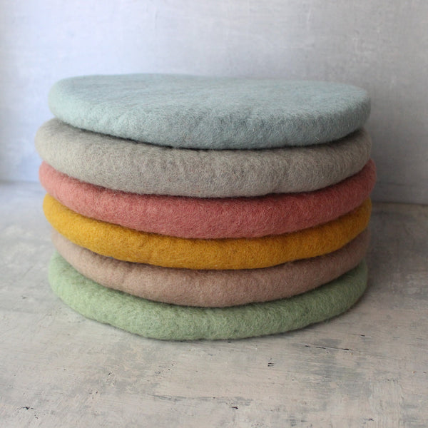 Handmade Round Wool Felt Pads – Tribe Castlemaine