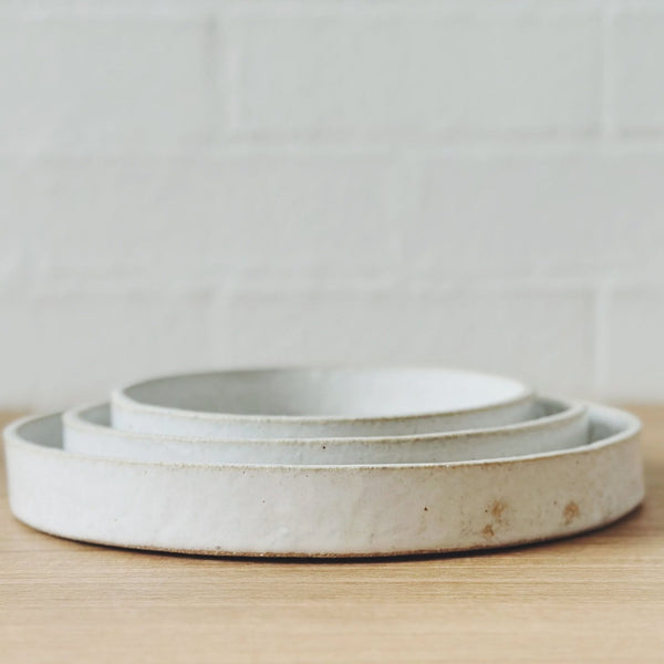 Stoneware White Straight Edge Trays – Tribe Castlemaine