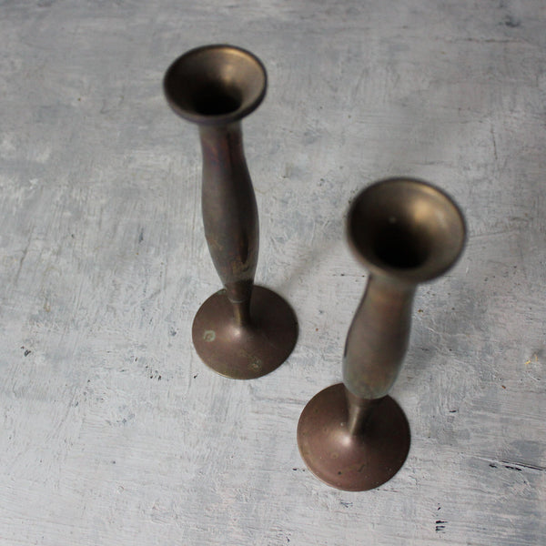 Vintage Brass Candlestick Vases – Tribe Castlemaine