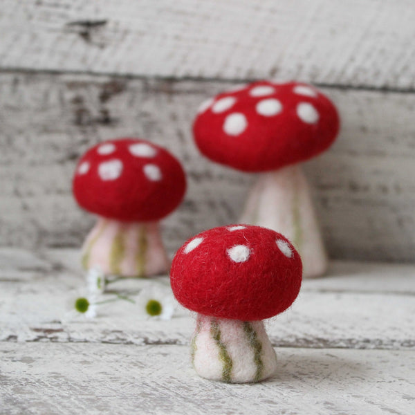 Felt Toadstools – Tribe Castlemaine