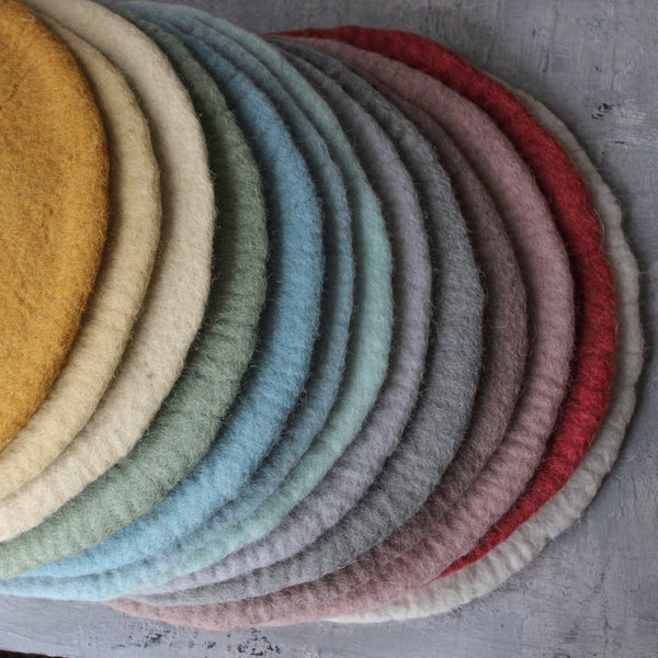 Handmade Round Felt Mats – Tribe Castlemaine